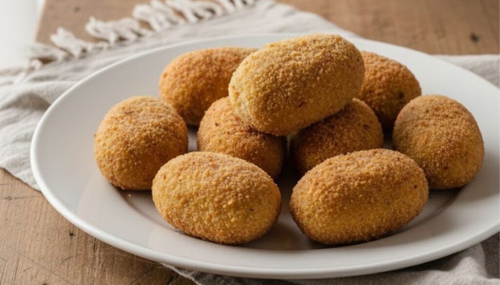 Le crocchette delle feste, con patate e cotechino (in friggitrice ad ...